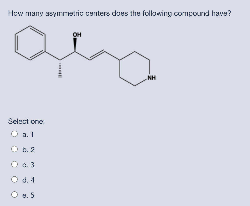 Solved How many asymmetric centers does the following | Chegg.com