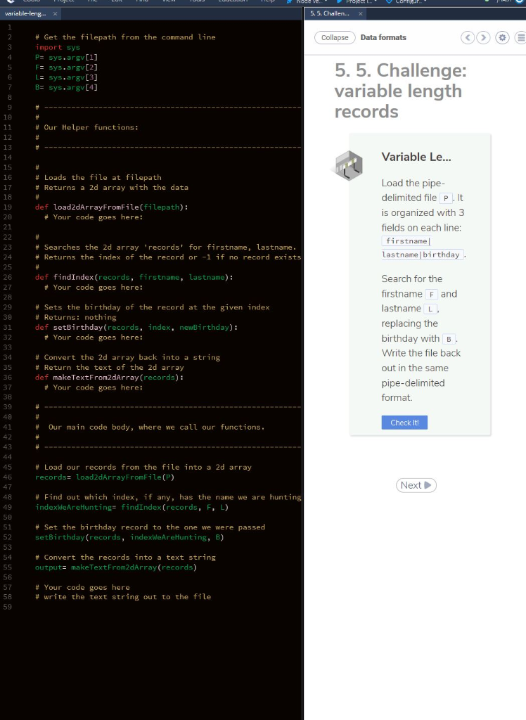 Solved variable-leng X 5.5. Challen... Collapse Data formats | Chegg.com