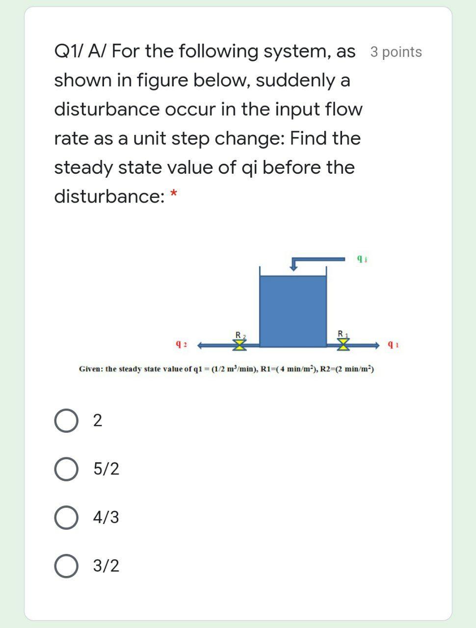 Solved Q1/ A/ For the following system, as 3 points shown in | Chegg.com