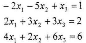 Solved Solve the following system of equations using the | Chegg.com