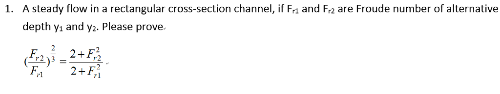 Solved A steady flow in a rectangular cross-section channel, | Chegg.com