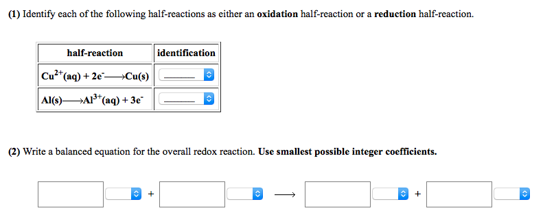 Solved Enter Electrons As E Use Smallest Possible Integer 
