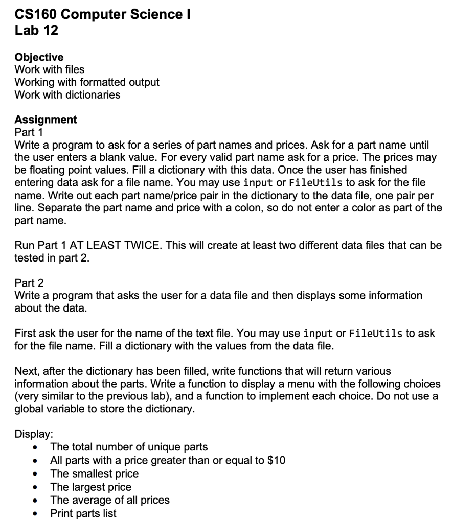 Need help with this Computer Science question. Please | Chegg.com
