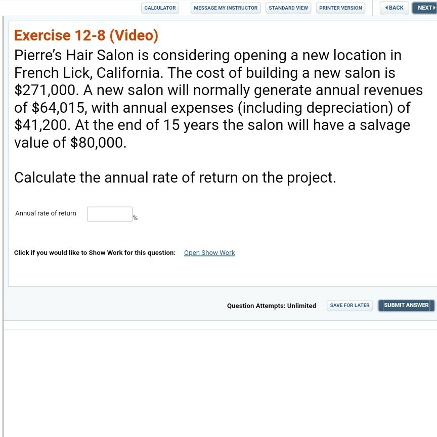 Solved CALCULATOR MESSAGE MY INSTRUCTOR STANDARD VIEW | Chegg.com