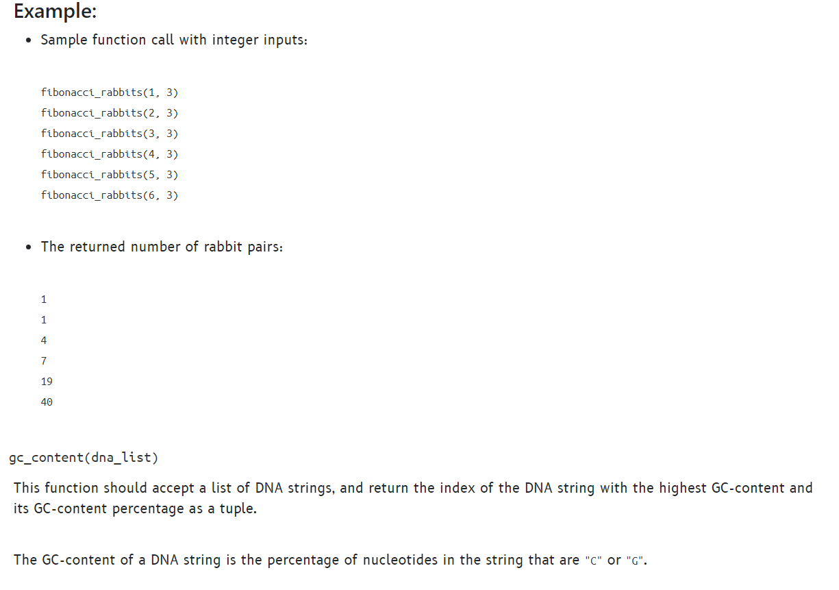 Solved Example: - Sample function call with integer inputs: | Chegg.com