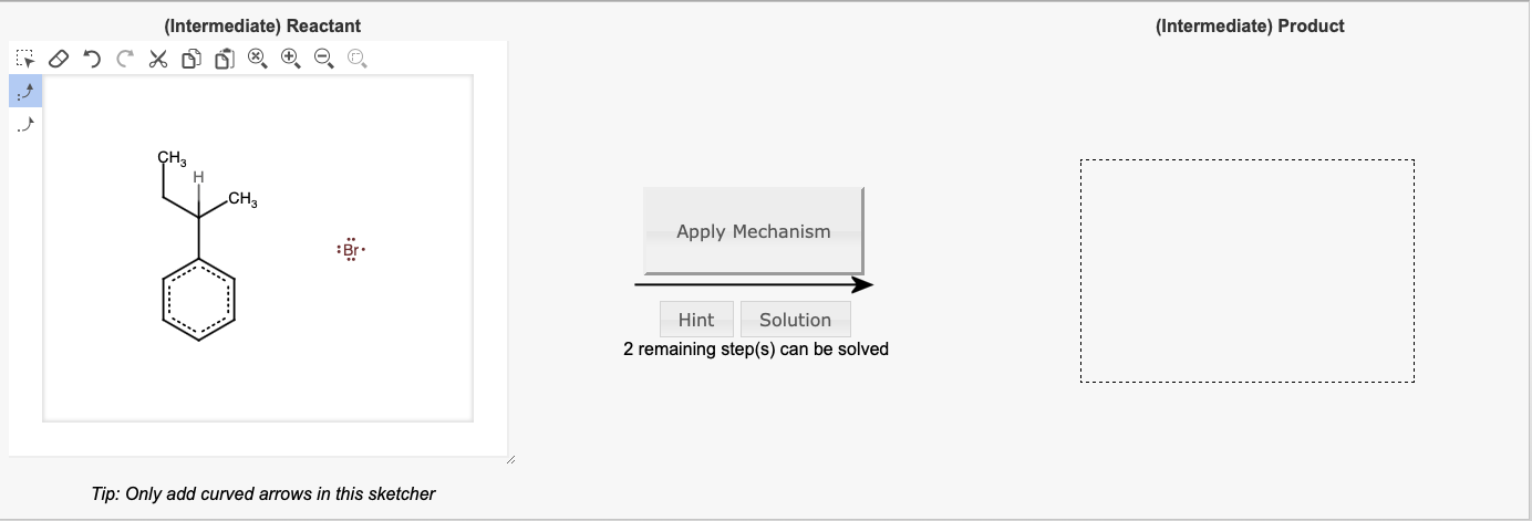 Solved (Intermediate) Reactant (Intermediate) Product CH CH, | Chegg.com