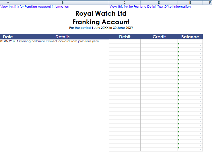 Solved The company has a franking account surplus of $8,000 | Chegg.com