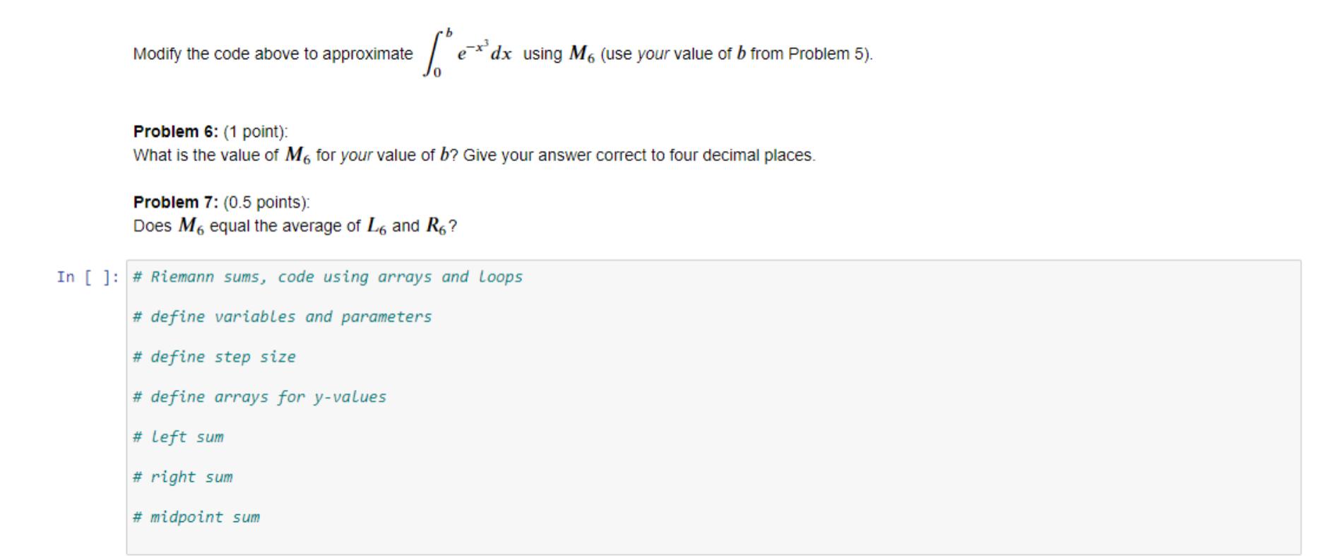 Solved Problem 5 (1 point) Modify the code above to | Chegg.com