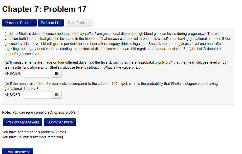 Solved Chapter 7: Problem 17 Previous Problem Problem List | Chegg.com