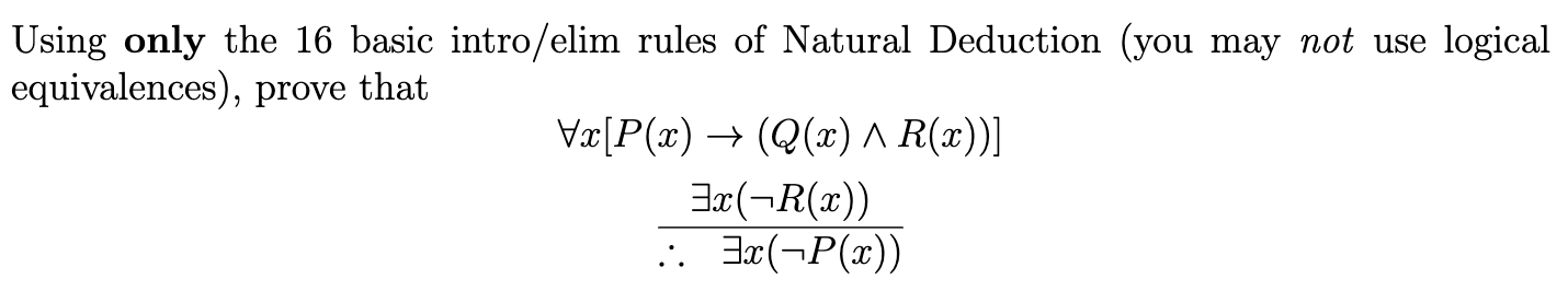 Solved Below are the 16 rules to be used for this problem: | Chegg.com
