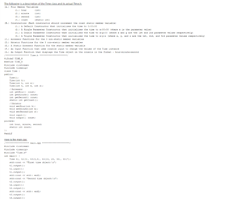 Solved Here is the main.cpp: *** main.cpp #include #include | Chegg.com