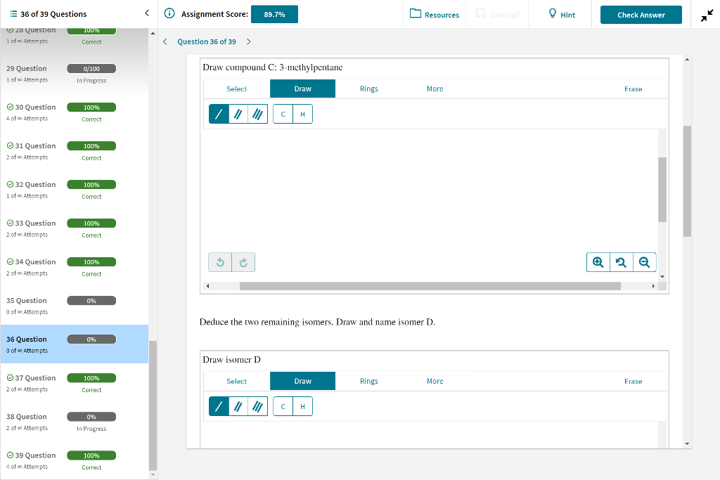 Solved Five structural isomers have the formula C6H14C6H14. | Chegg.com