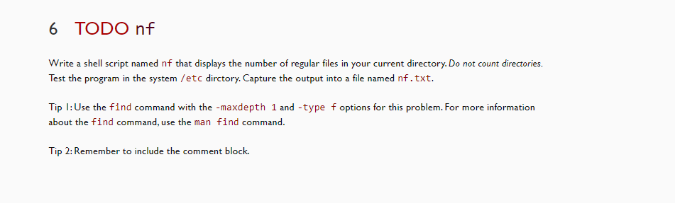 Solved 3 The comment block Every shell script and command | Chegg.com