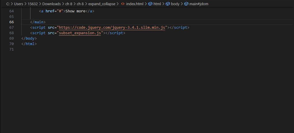 Solved Develop an Expand/Collapse applicationIn this | Chegg.com