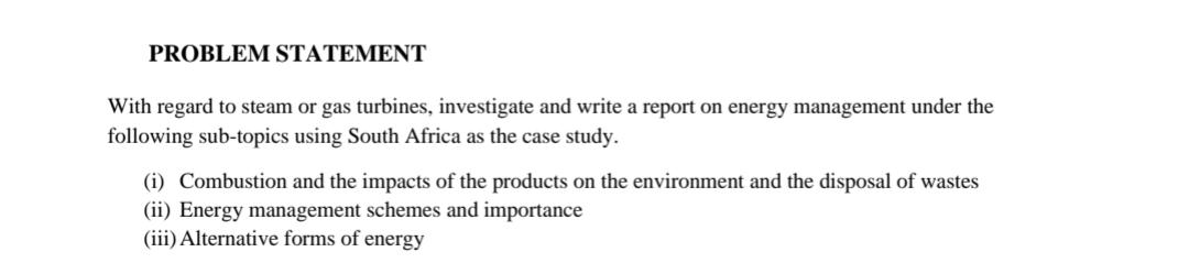 Solved PROBLEM STATEMENT With regard to steam or gas | Chegg.com