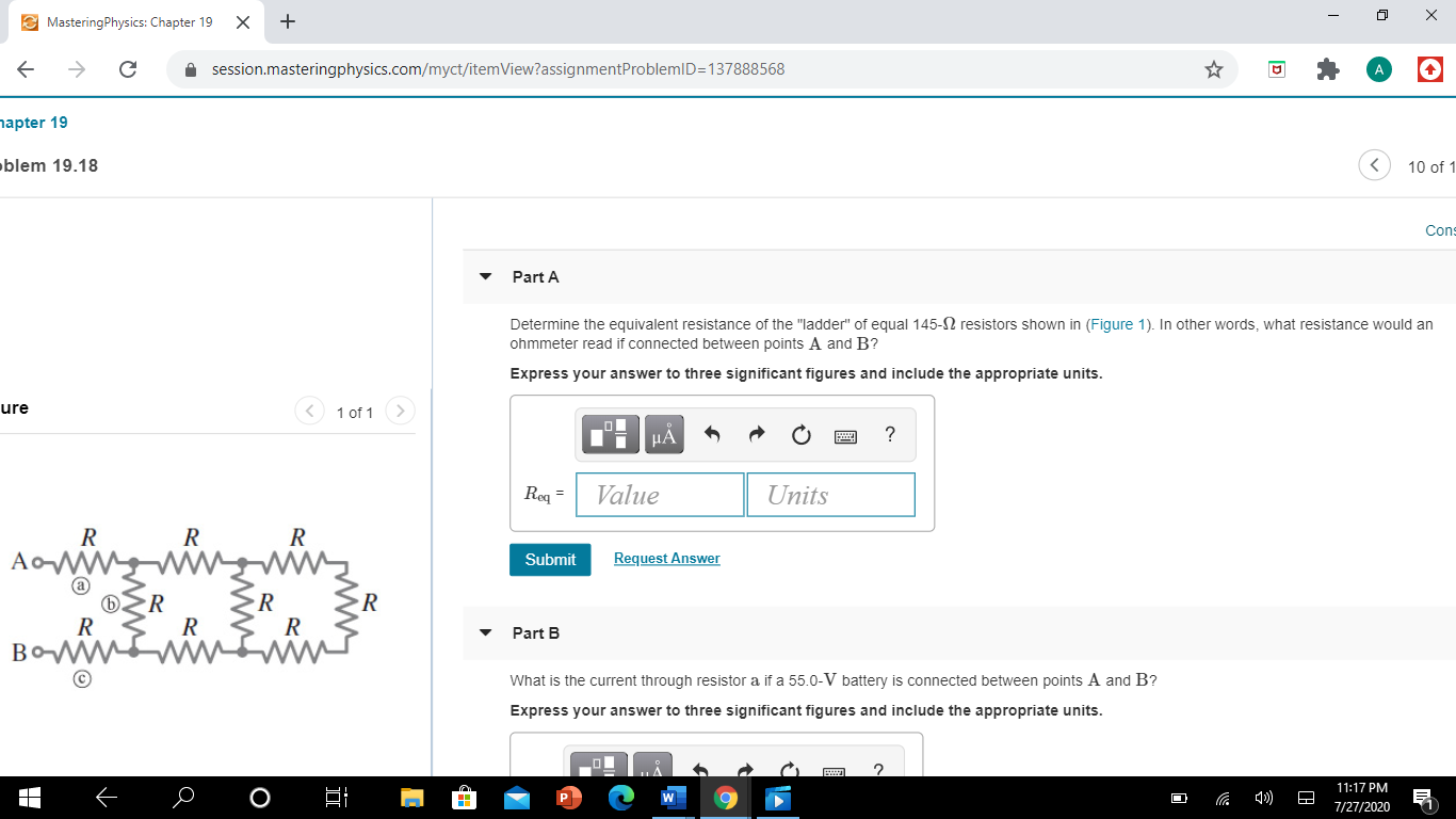 Solved Mastering Physics: Chapter 19 Х + | Chegg.com Solved Mastering Physics: Chapter 19 Х + | Chegg.com
