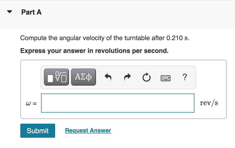 Solved An Electric Turntable 0 710 M In Diameter Is Rotating