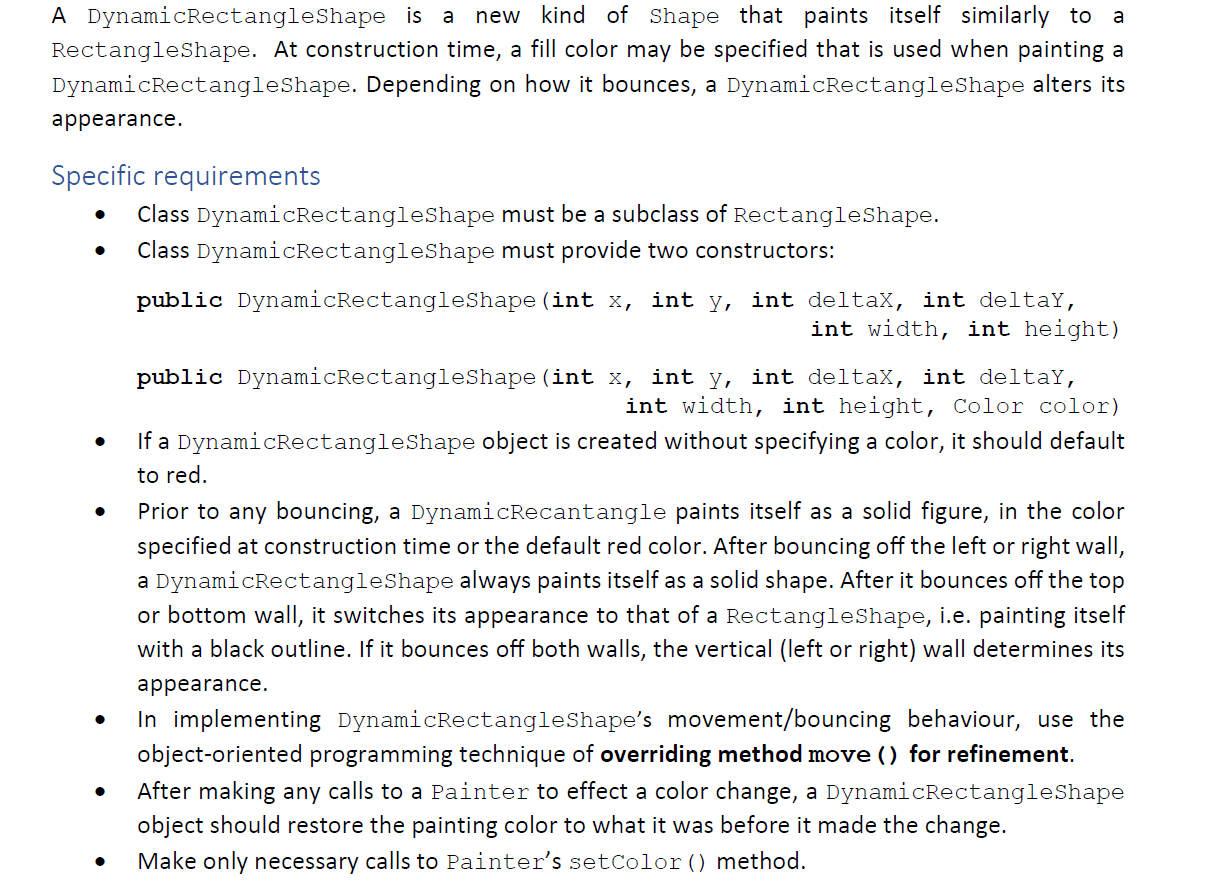 Java Rectangleshapejava Class To Represent A 1734