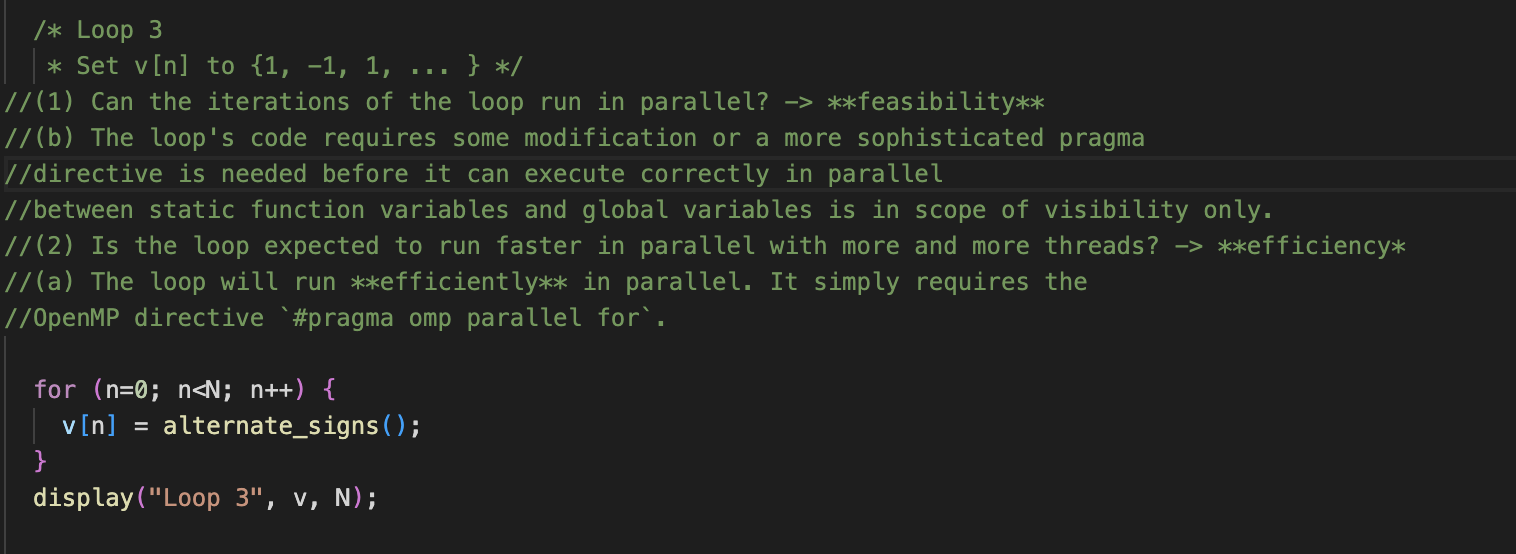 Please parallelize these loops in OpenMP using the | Chegg.com