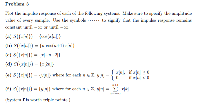 Solved Problem 5 State whether each system of Problem 3 is | Chegg.com