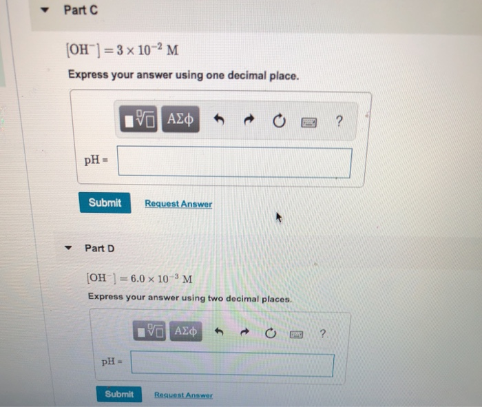 Solved dic Table Part A H,0*]-1x 10-8 M Express your answer | Chegg.com