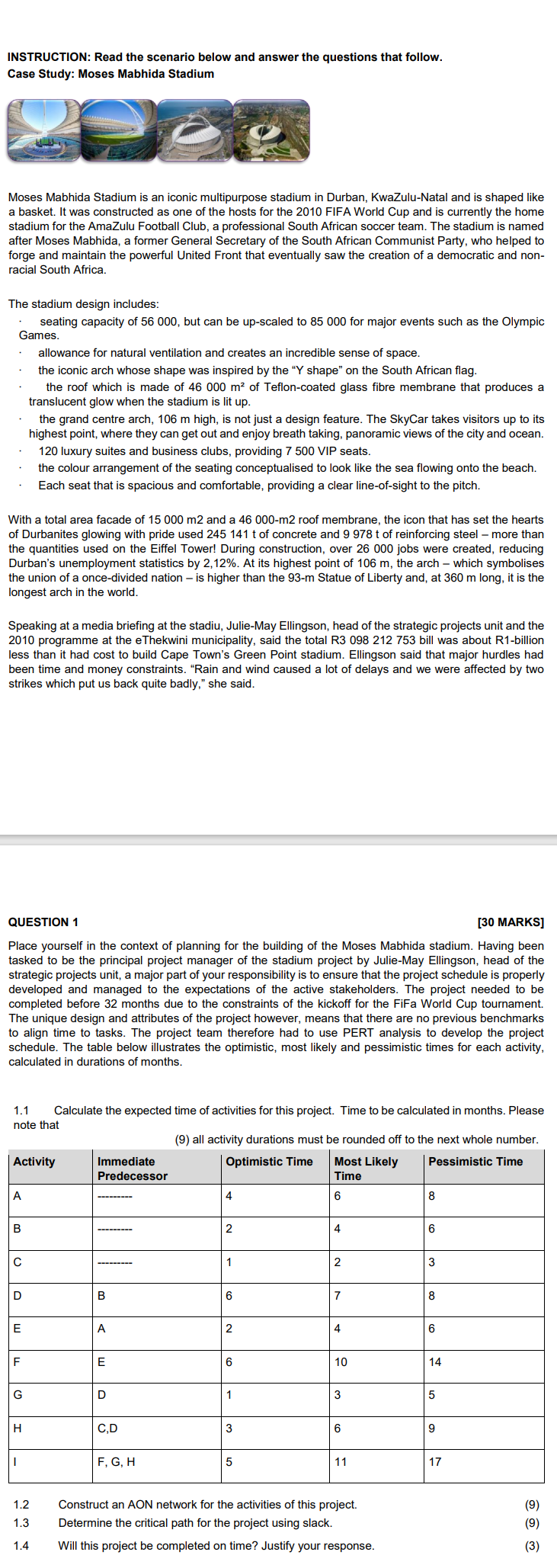 Solved INSTRUCTION: Read the scenario below and answer the | Chegg.com