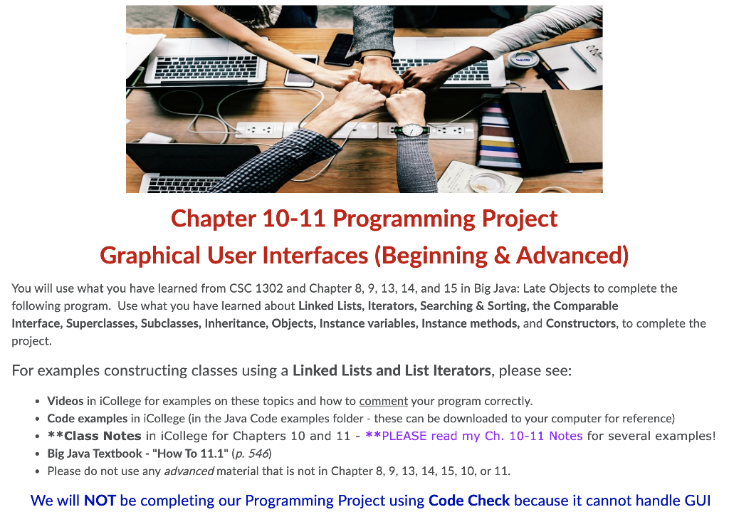 Solved Chapter 10-11 Programming Project Graphical User | Chegg.com