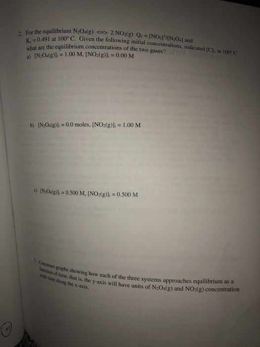 Solved The Determination of an Equilibrium Constant Pre-lab | Chegg.com