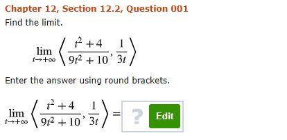 Solved Chapter 12, Section 12.2, Question 001 Find the | Chegg.com