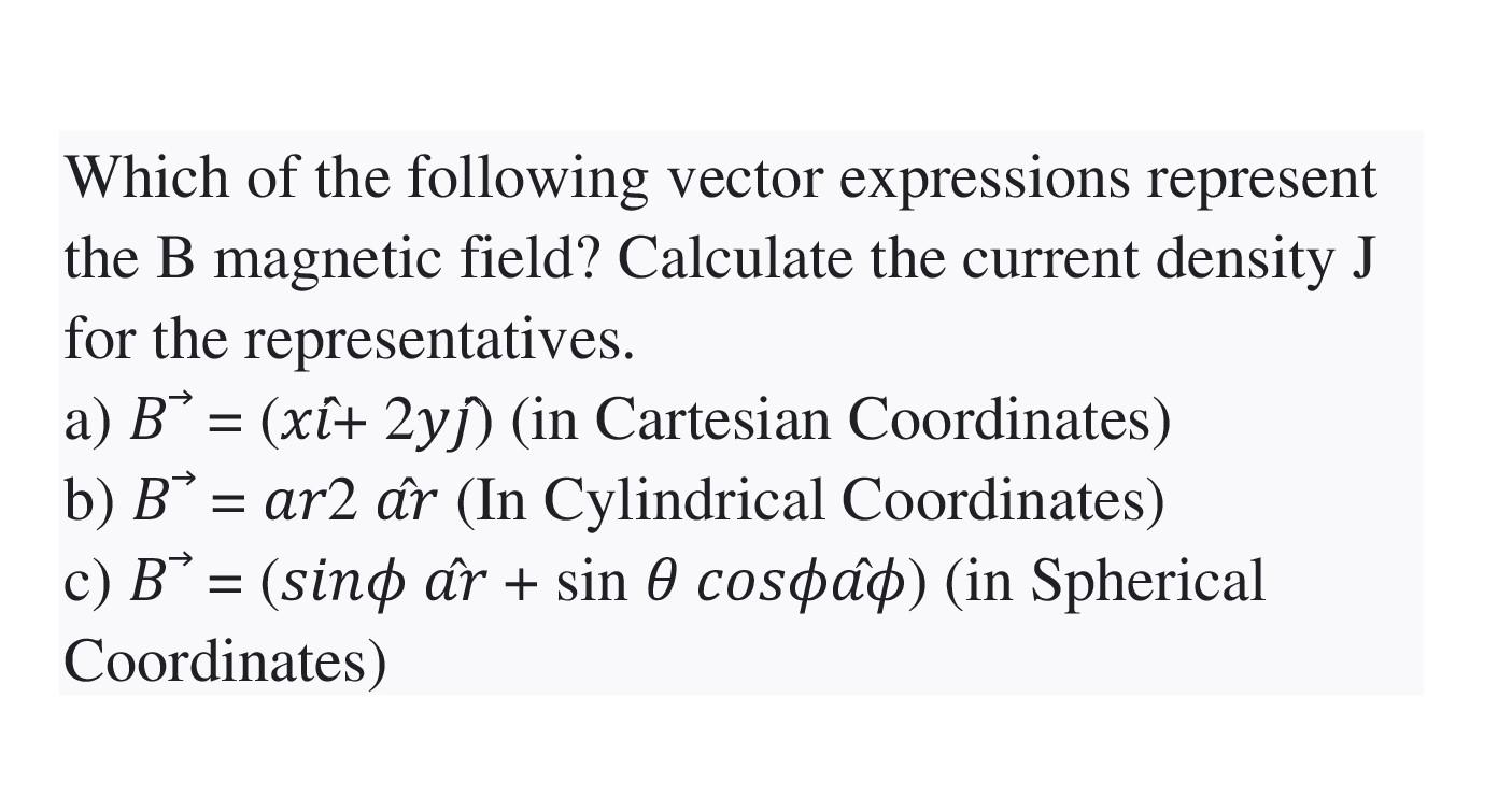 Solved Which of the following vector expressions represent | Chegg.com