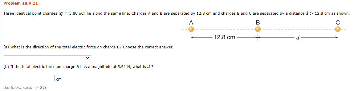 Solved Problem 18.A.11 Three identical point charges (g = | Chegg.com
