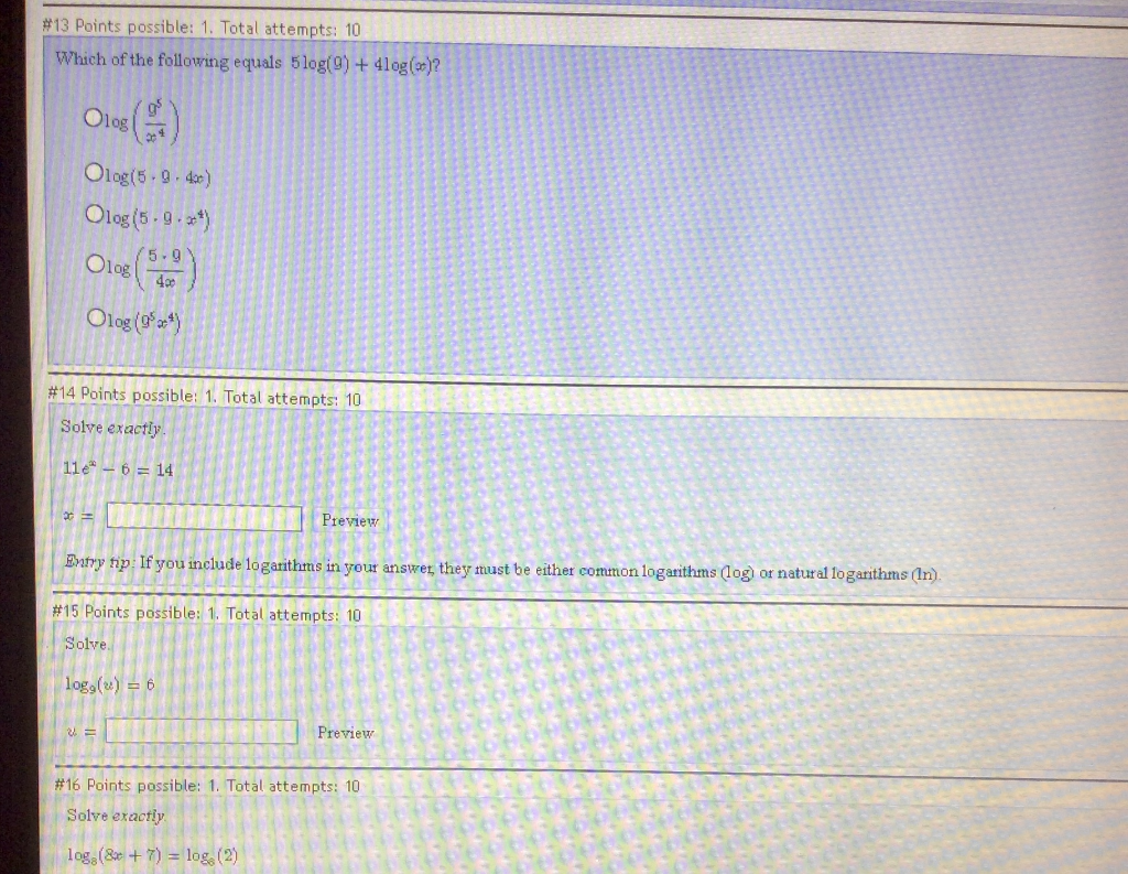 Solved #4 Points possible: 1. Total attempts: 10 The | Chegg.com