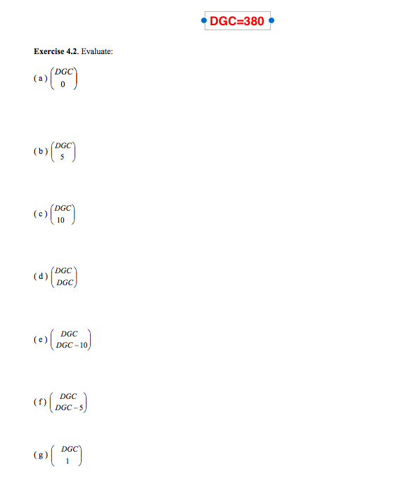 Solved - DGC=380 Exercise 4.2. Evaluate: (a)(96C) (0) (06) | Chegg.com