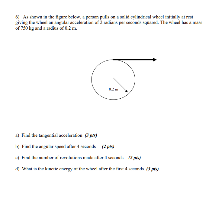 Solved 6) As shown in the figure below, a person pulls on a | Chegg.com