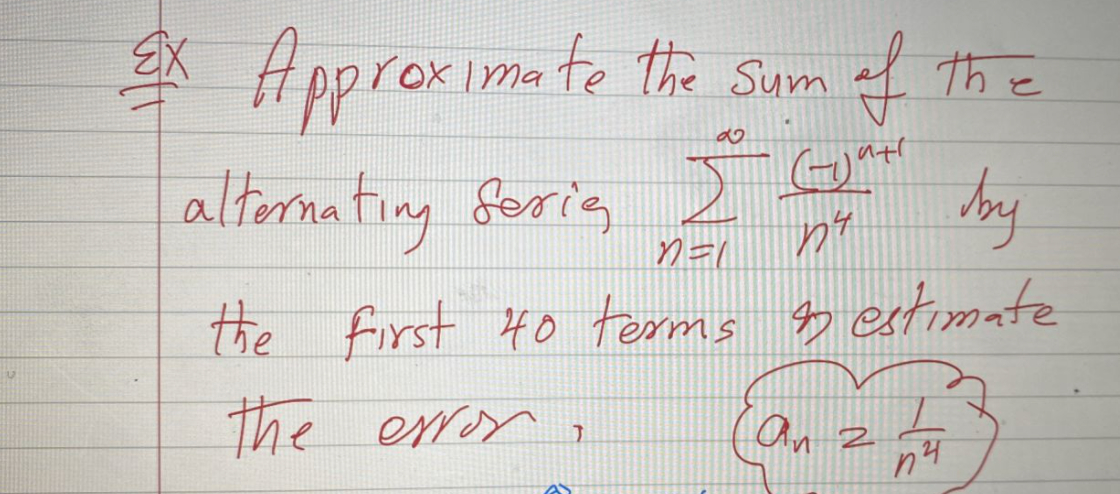 Solved X Approximate the sum of the alternating seria | Chegg.com