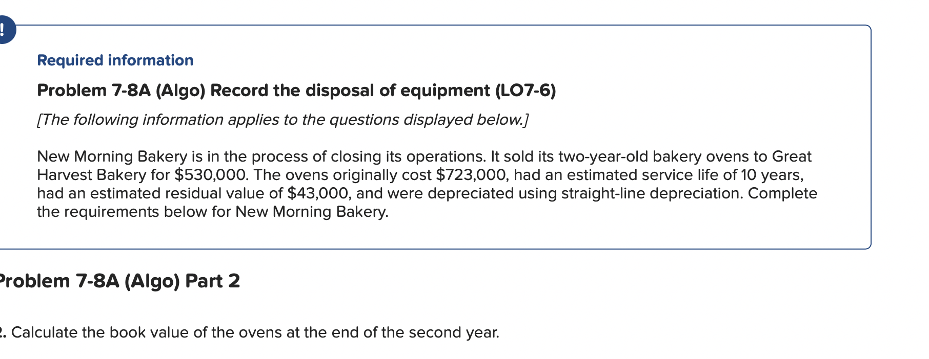 Solved Required information Exercise 7-17 (Algo) Record the | Chegg.com