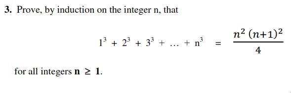 Solved 3. Prove, by induction on the integer n, that | Chegg.com