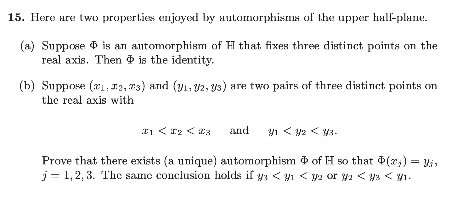 Solved 5. Here are two properties enjoyed by automorphisms | Chegg.com