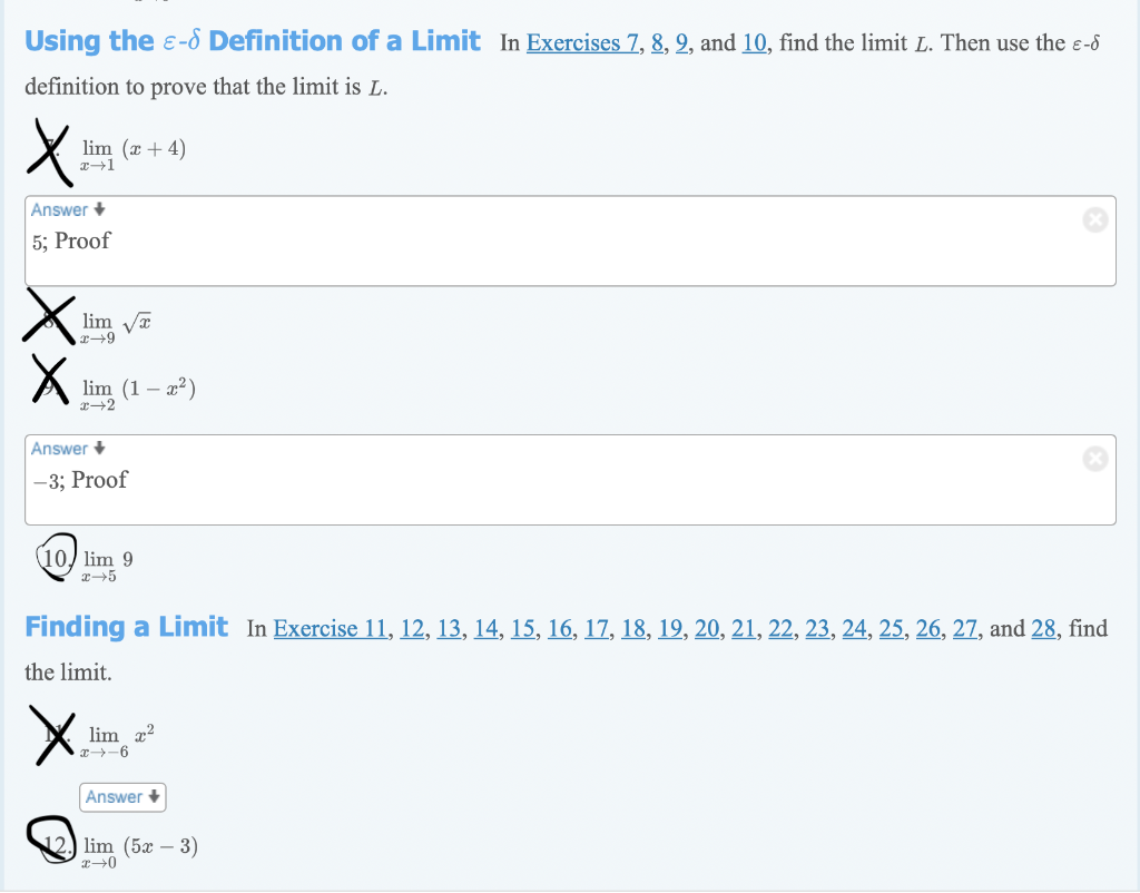 Solved Using the e-8 Definition of a Limit In Exercises 7, | Chegg.com