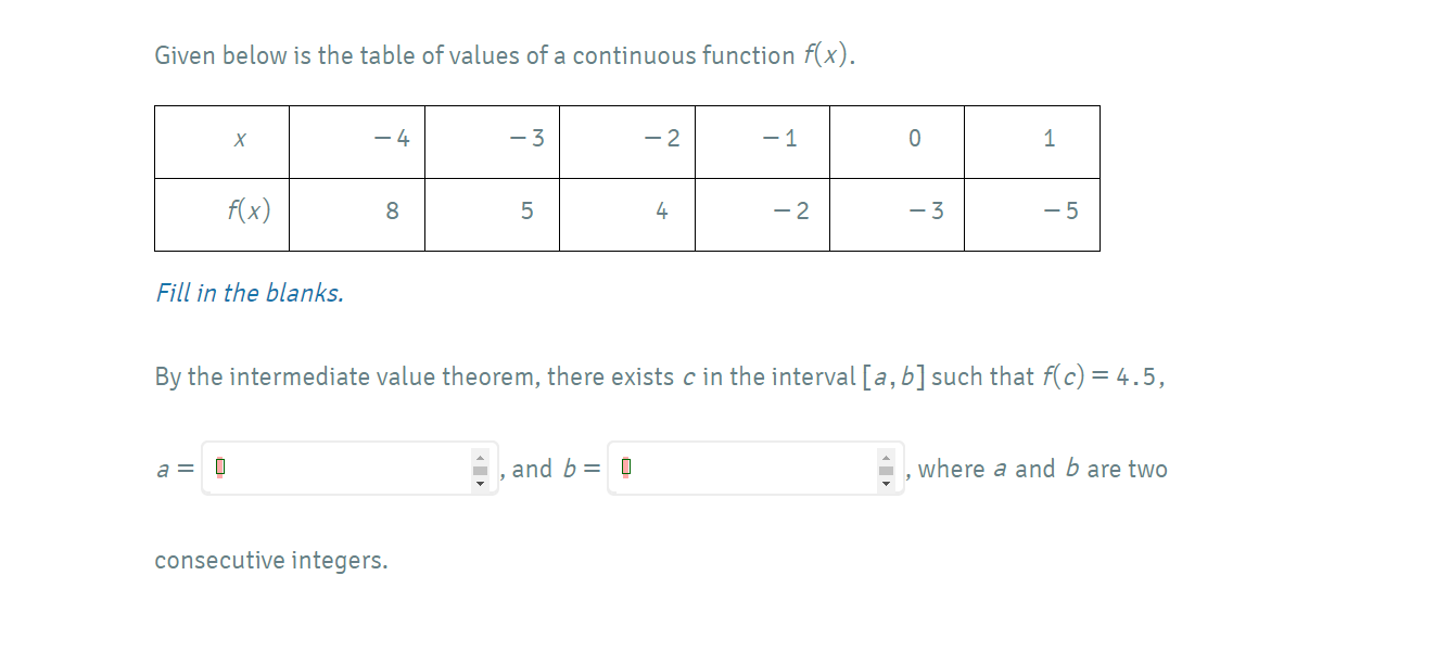 Solved Given below is the table of values of a continuous | Chegg.com