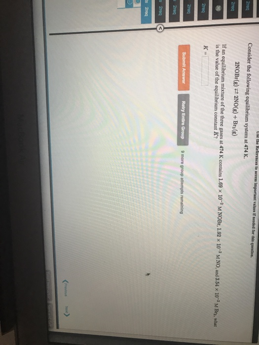 Solved N204(8) 2 NO2(8) Three experiments were run starting | Chegg.com