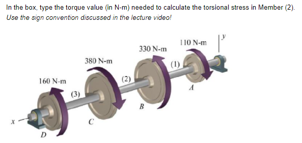Solved In the box, type the torque value in N-m) needed to | Chegg.com