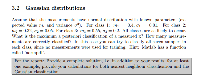 3.2 Gaussian distributions Assume that the | Chegg.com