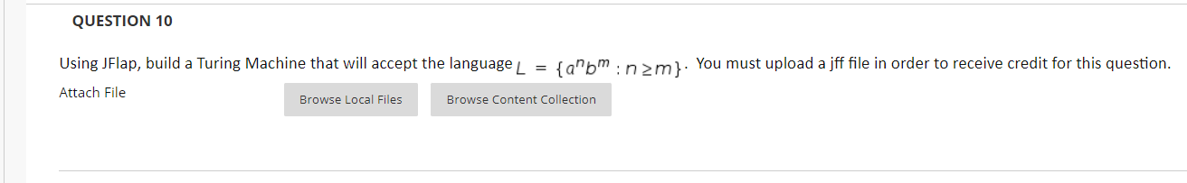 Solved QUESTION 10 Using JFlap, build a Turing Machine that | Chegg.com