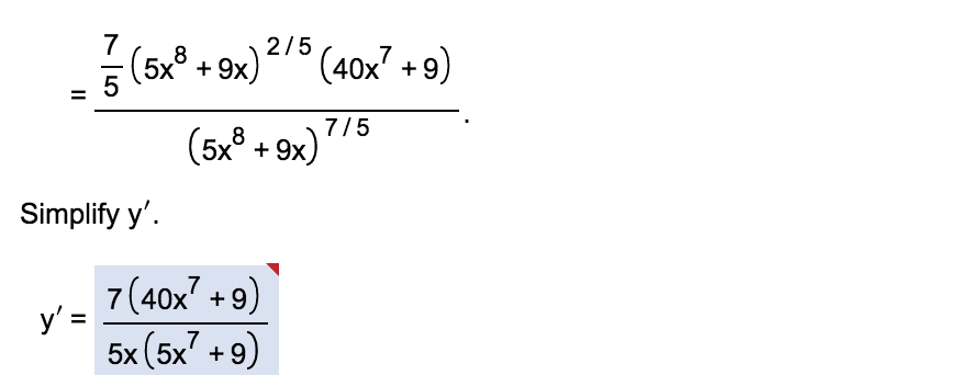 Solved I need a step by step breakdown on how to simplify | Chegg.com