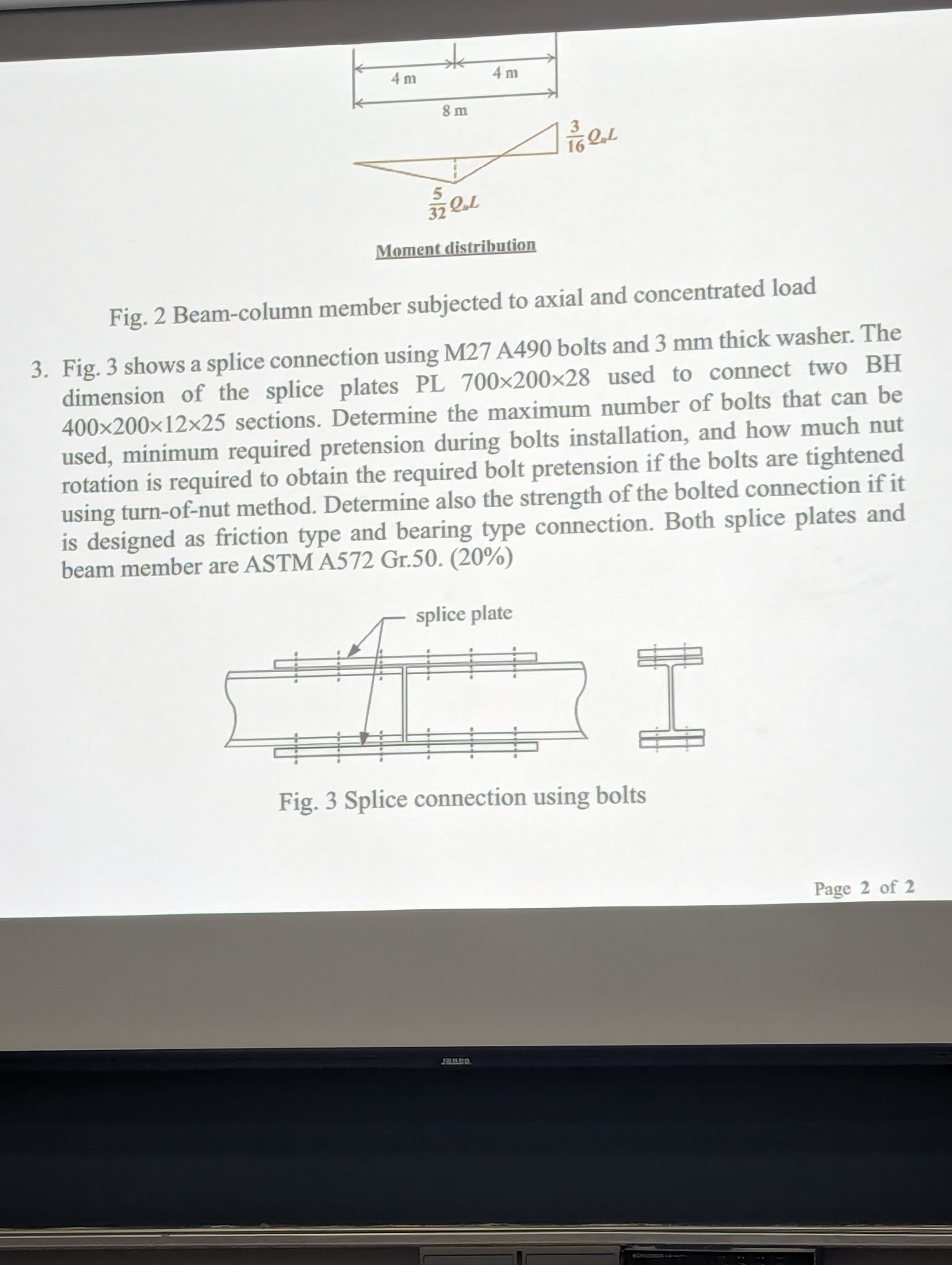 Solved Fig. 2 Beam-column member subjected to axial and | Chegg.com Solved Fig. 2 Beam-column member subjected to axial and | Chegg.com