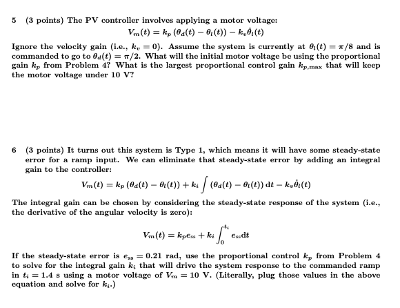 Solved 1 (3 points) Consider a system initially stationary | Chegg.com Solved 1 (3 points) Consider a system initially stationary | Chegg.com