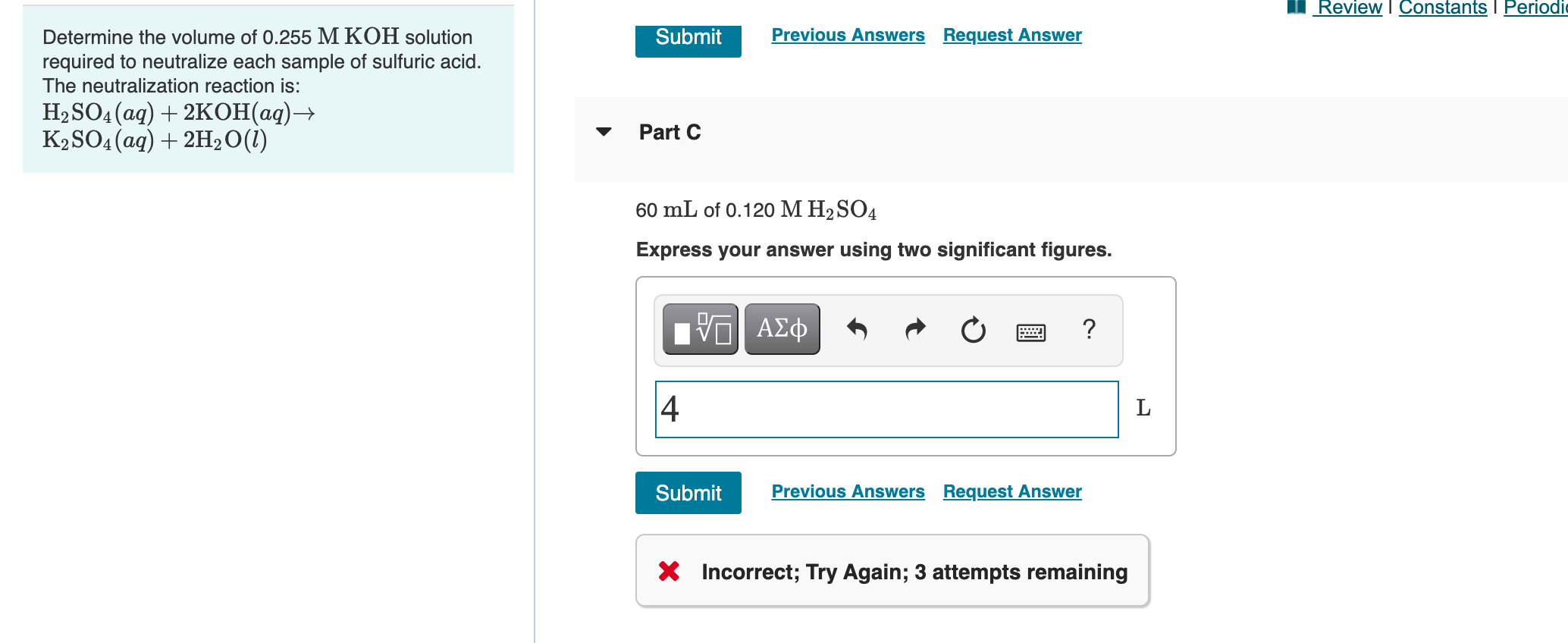 Solved Review | Constants | Periodi Submit Previous Answers | Chegg.com