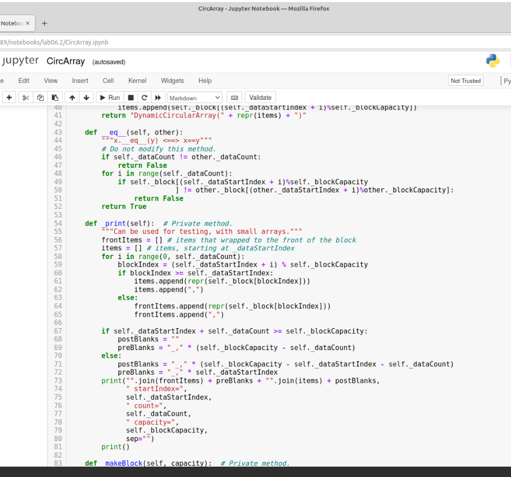 Solved jupyter CircArray (autosaved) File Edit View Insert | Chegg.com