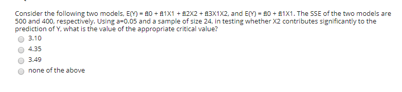 Solved The standard error of prediction for the mean value | Chegg.com